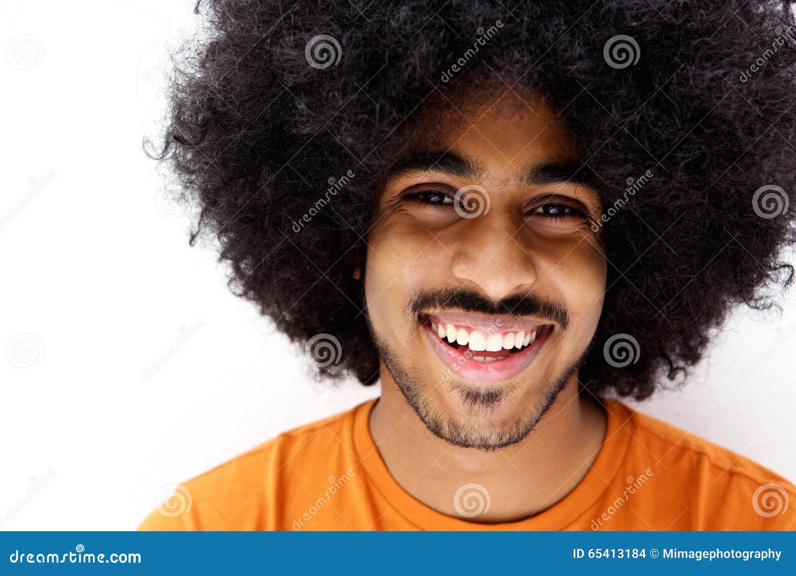Smiling Afro Man with Beard Stock Photo - Image of confidence, beard ...