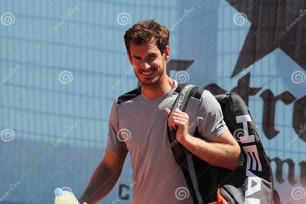 Andy Murray Coming To the Practice. Editorial Stock Image - Image of ...