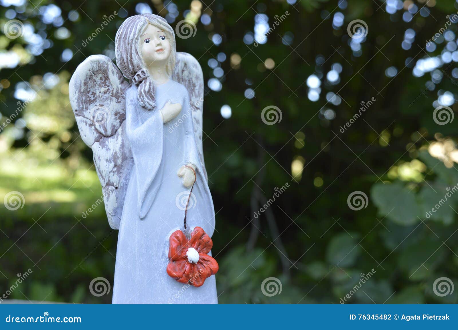 Smiling angel stock photo. Image of ornament, holy, beautiful - 76345482