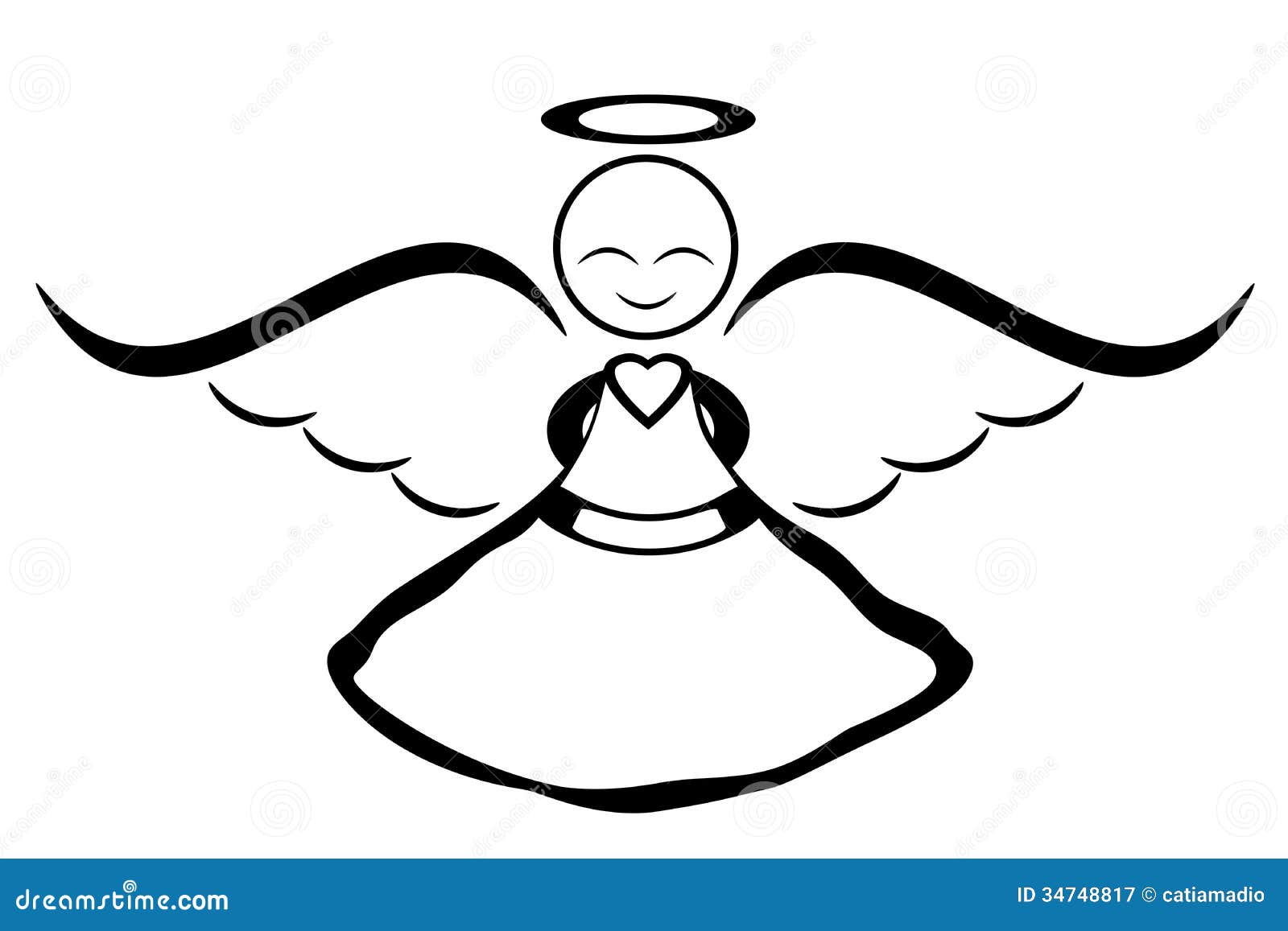 Smiling Angel Royalty Free Stock Photography - Image: 34748817