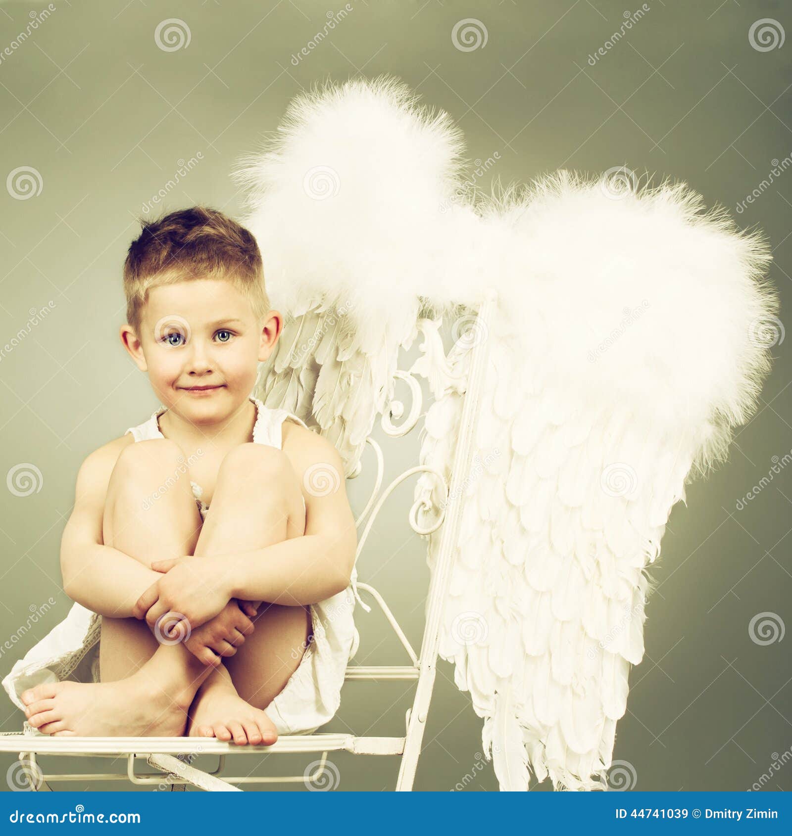 Smiling angel kid stock image. Image of charming, background - 44741039