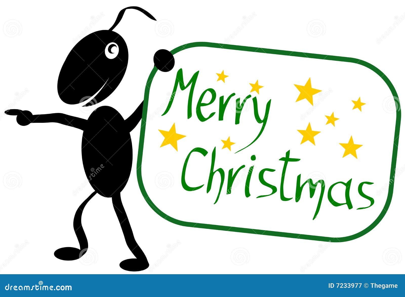 Smiling Ant stock illustration. Illustration of drawing - 7233977