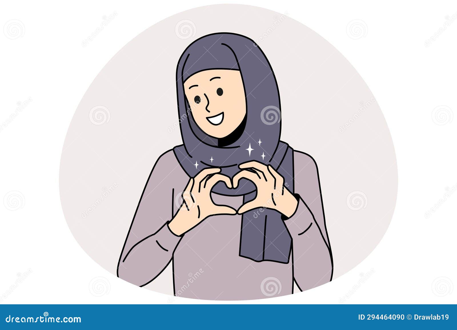 Smiling Arabic Woman Show Heart Gesture Stock Vector - Illustration of ... Smiling Arabic Woman Show Heart Gesture Stock Vector - Illustration of ...