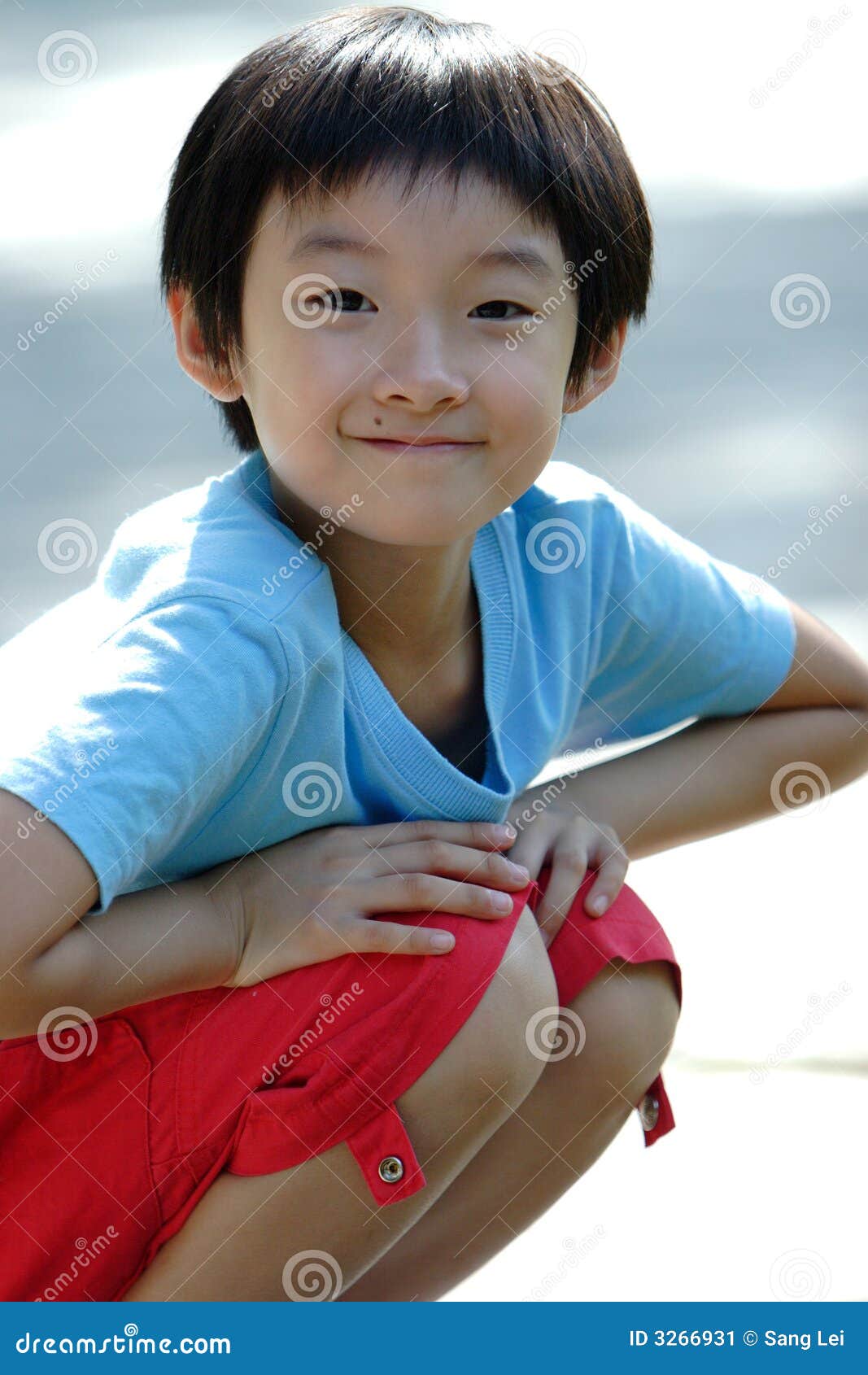 Smiling Asian Child Portrait Stock Image - Image of female, baby: 3266931