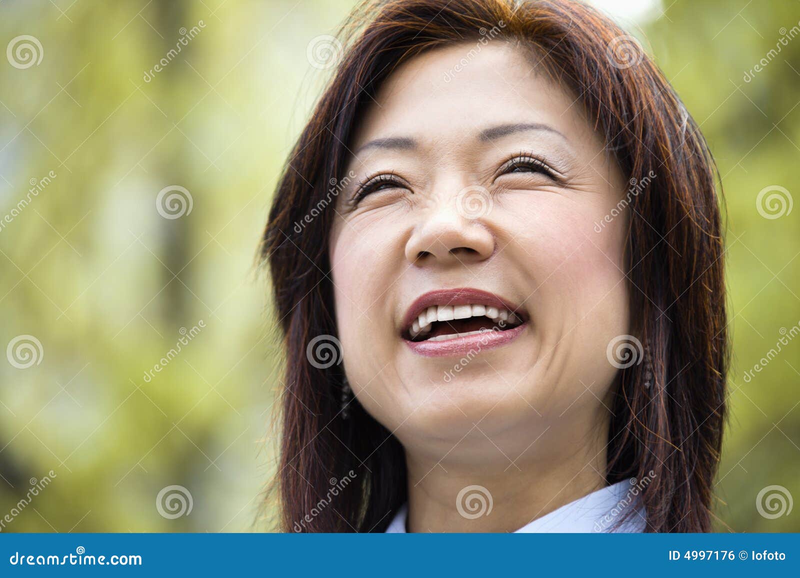 Smiling Asian woman stock photo. Image of business, horizontal - 4997176