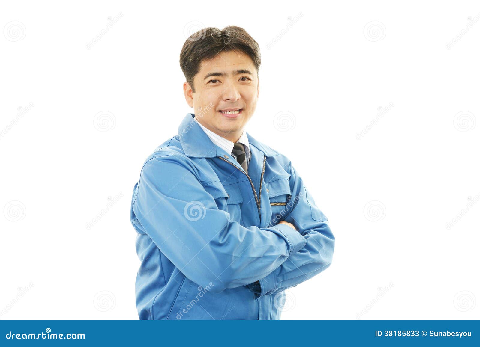 Smiling Asian worker stock image. Image of poise, healthy - 38185833