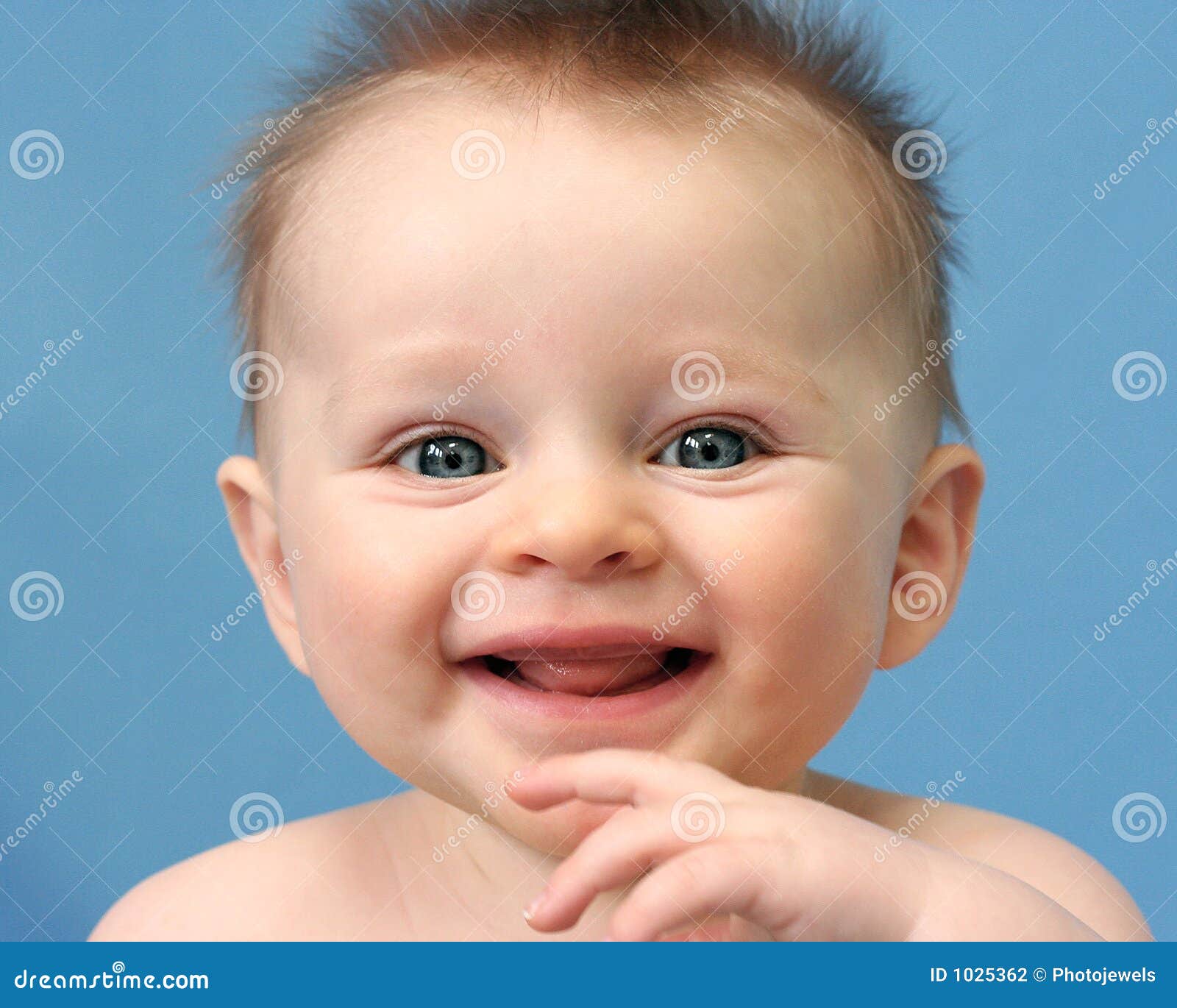 Smiling Baby stock photo. Image of grin, grinning, hair - 1025362