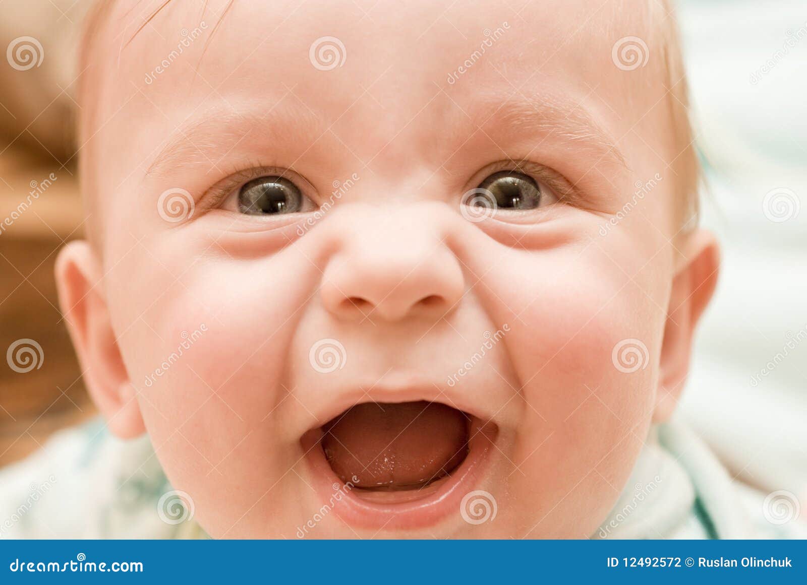 Smiling baby stock photo. Image of funny, cute, health - 12492572