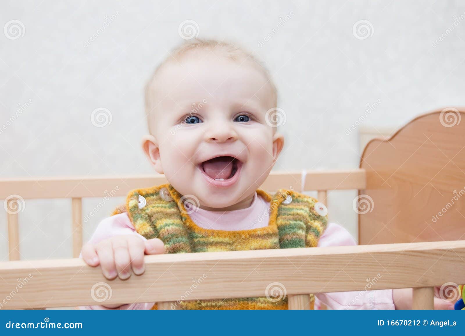 Smiling baby stock photo. Image of smile, blue, cute - 16670212