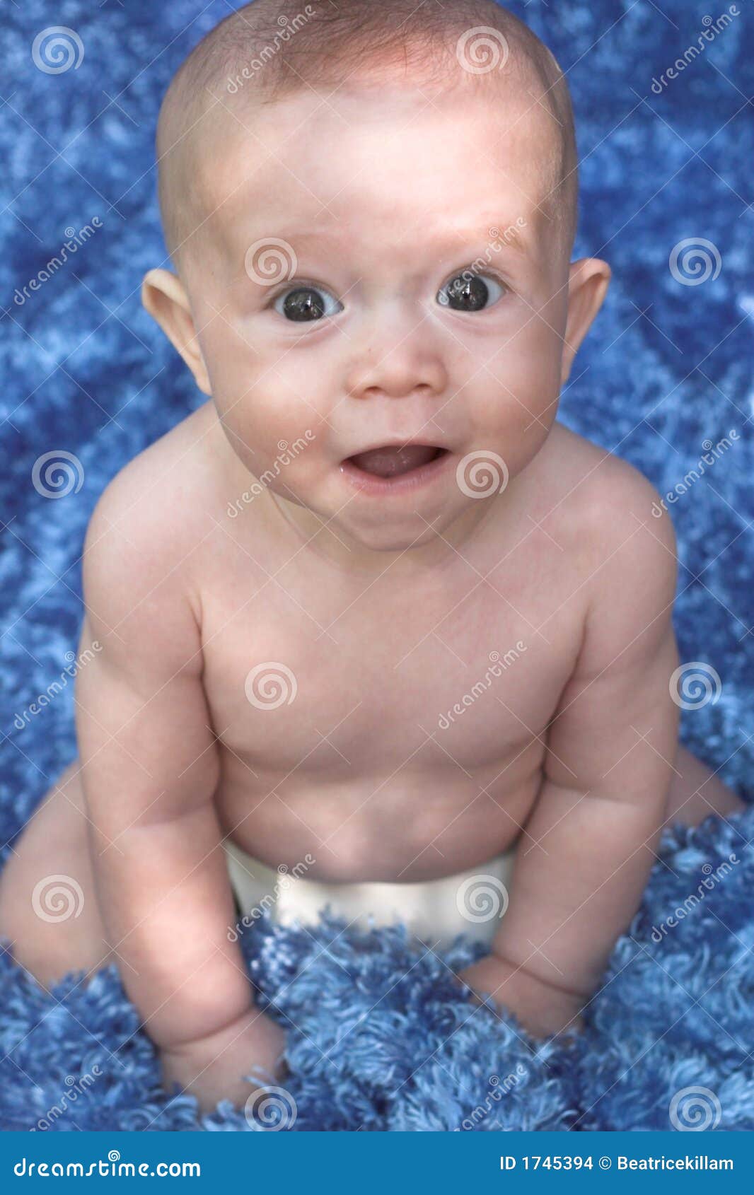 Smiling Baby stock photo. Image of joyous, fresh, grinning - 1745394