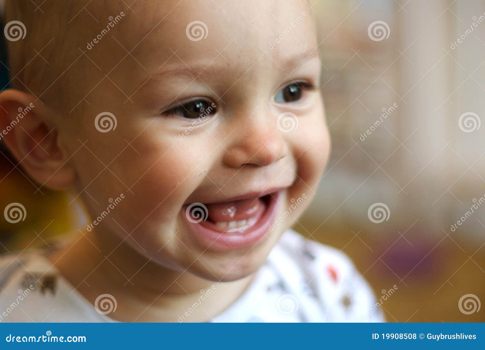 Smiling baby stock photo. Image of innocence, play, laugh - 19908508