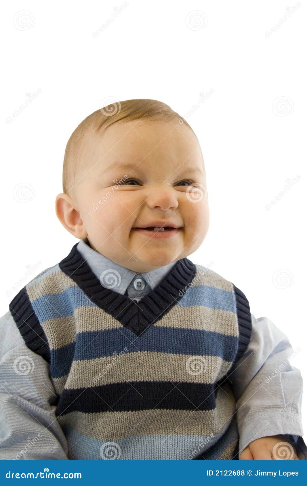 Smiling Baby Boy stock photo. Image of close, outfit, childhood - 2122688