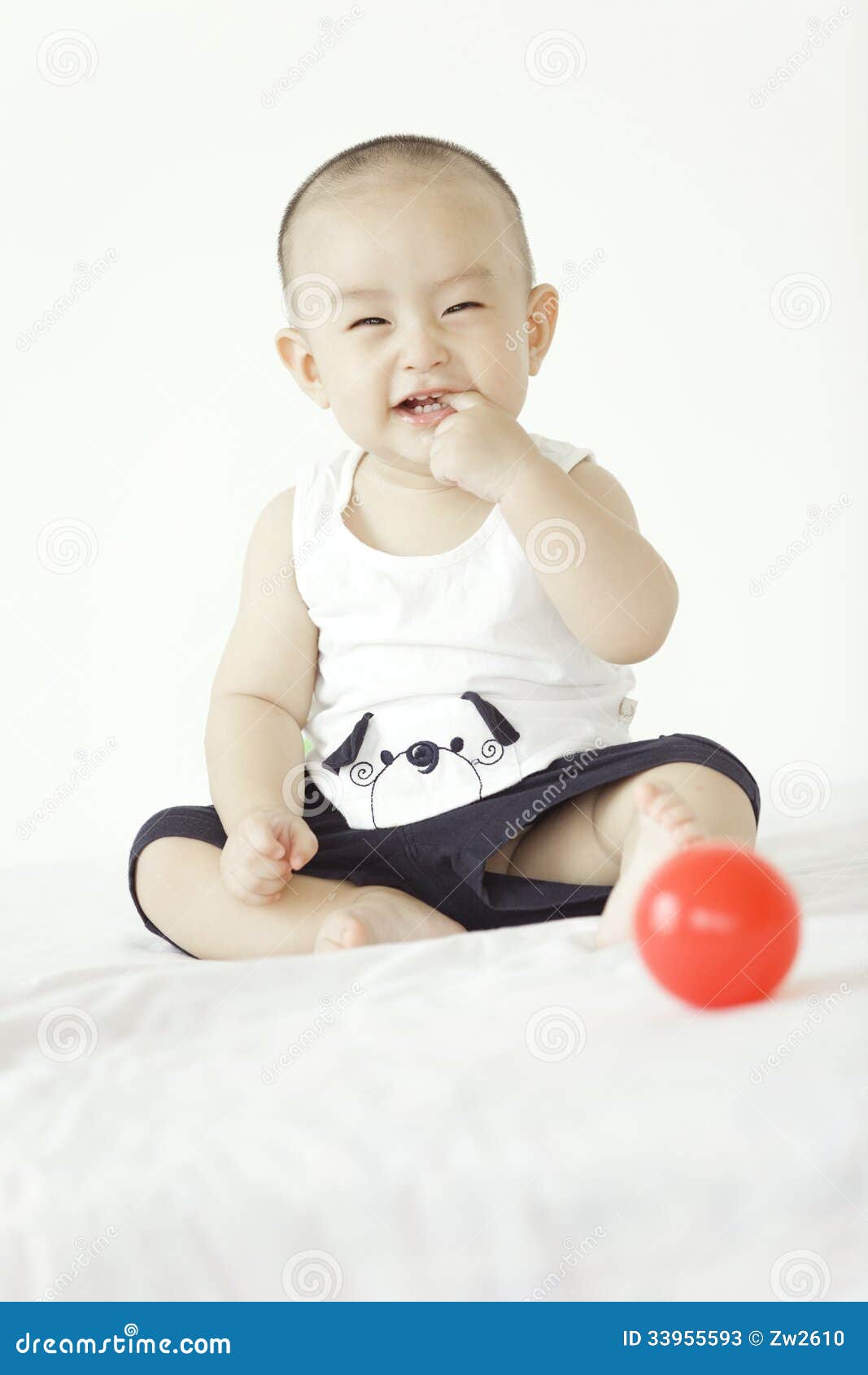 A smiling baby stock image. Image of lovely, atractive - 33955593