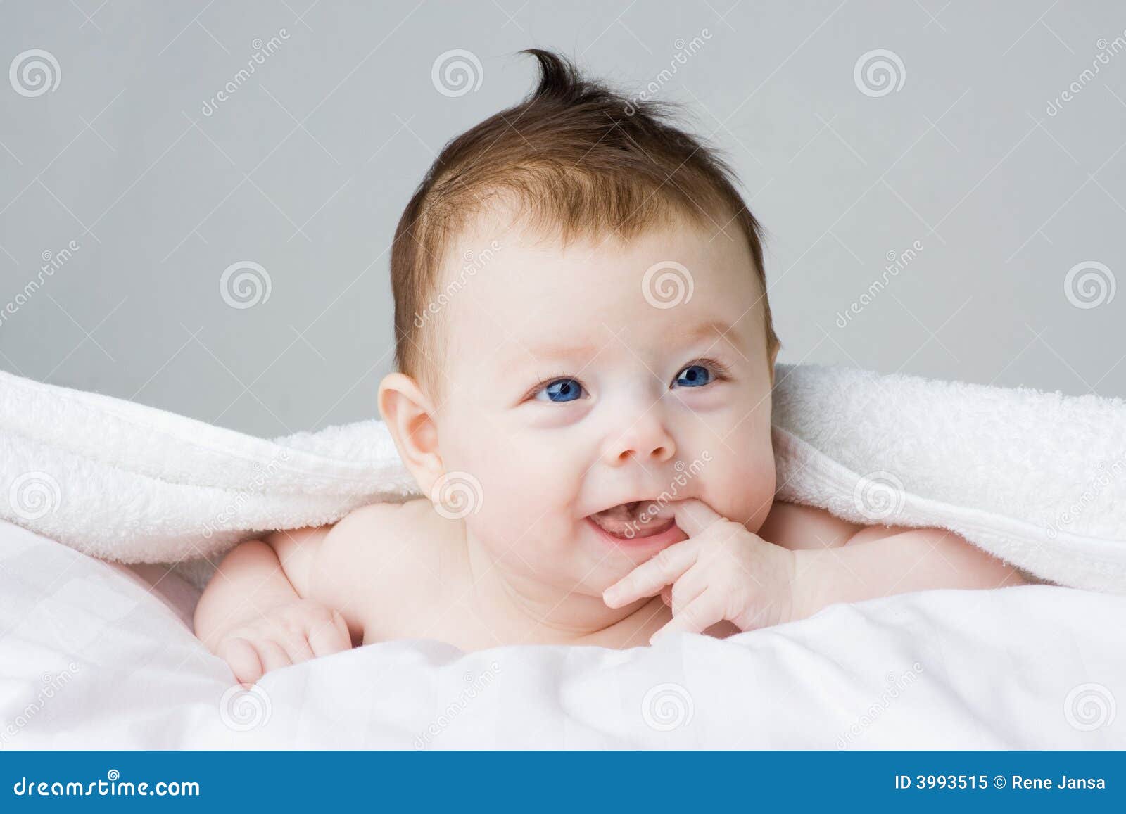 Smiling baby girl stock image. Image of peer, cute, observant - 3993515