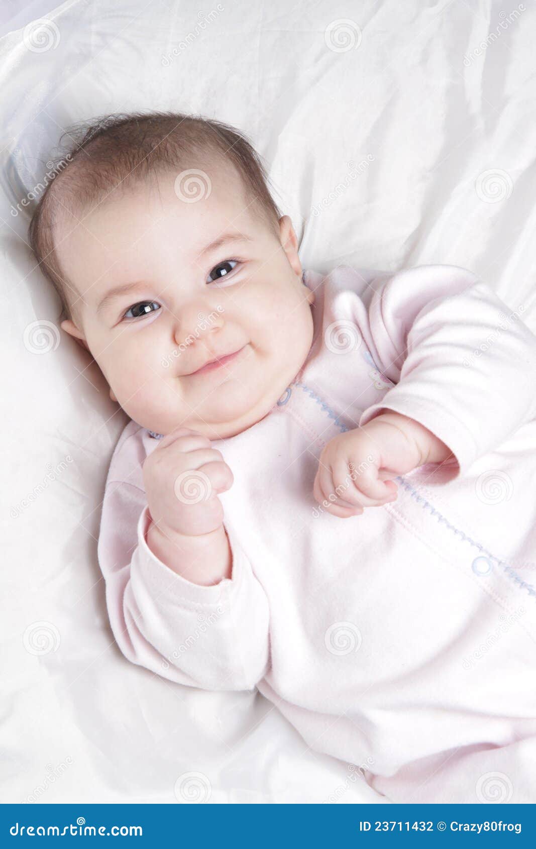 Smiling baby portrait stock photo. Image of childcare - 23711432