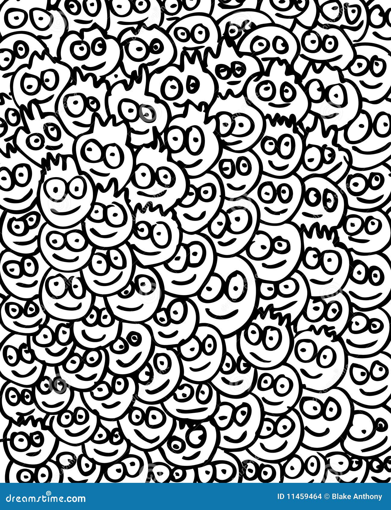 Group Of Smileys Stock Illustration | CartoonDealer.com #13189600