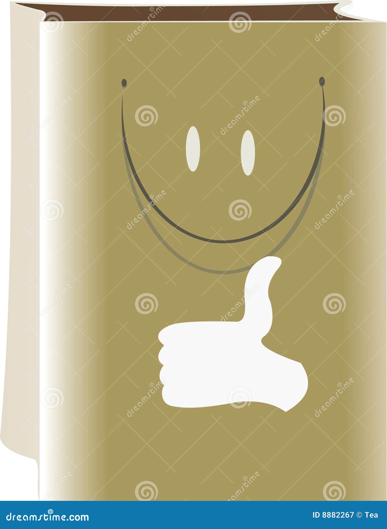 Smiling bag stock illustration. Illustration of smile - 8882267