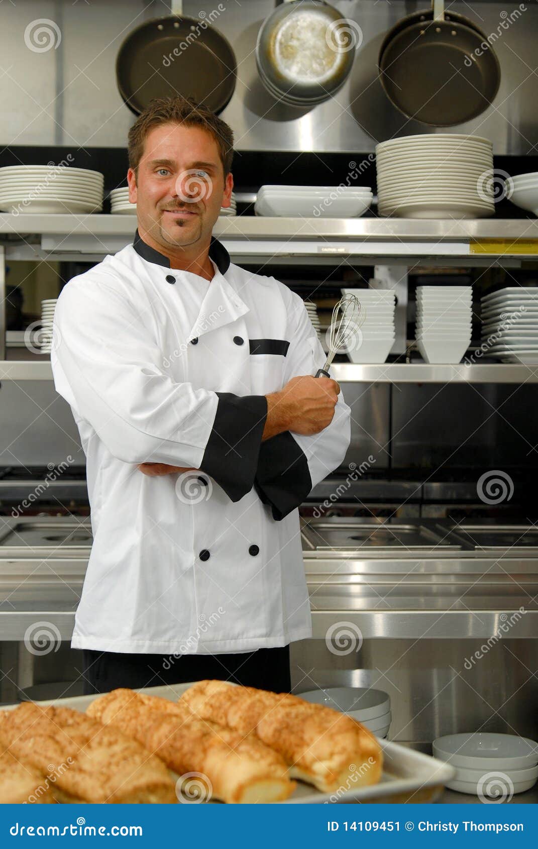 Smiling baker stock image. Image of masculine, baking - 14109451