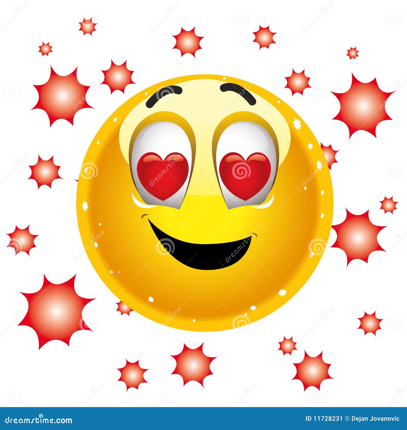 Smiling ball stock vector. Illustration of levitation - 11728231