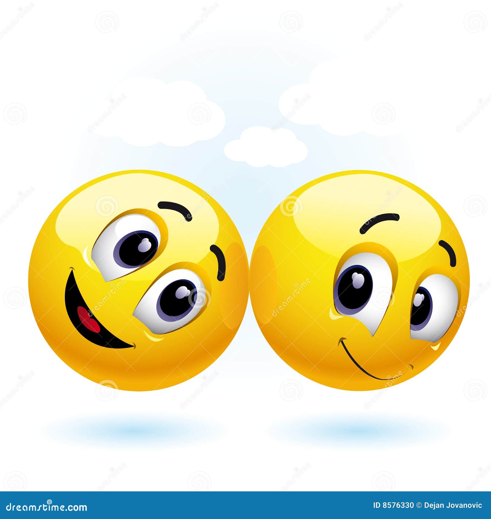 Smiling balls stock illustration. Illustration of flummery - 8576330