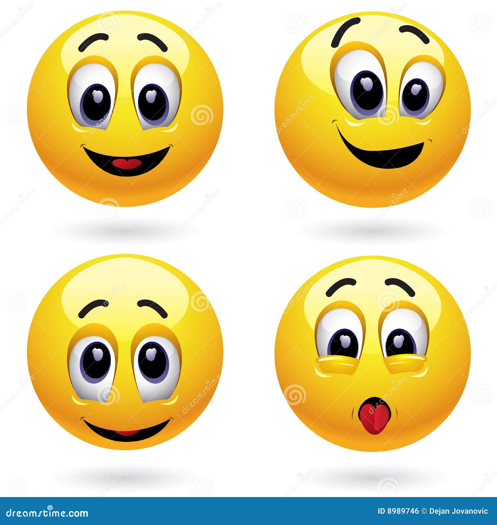 Smiling balls stock vector. Illustration of happiness - 8989746