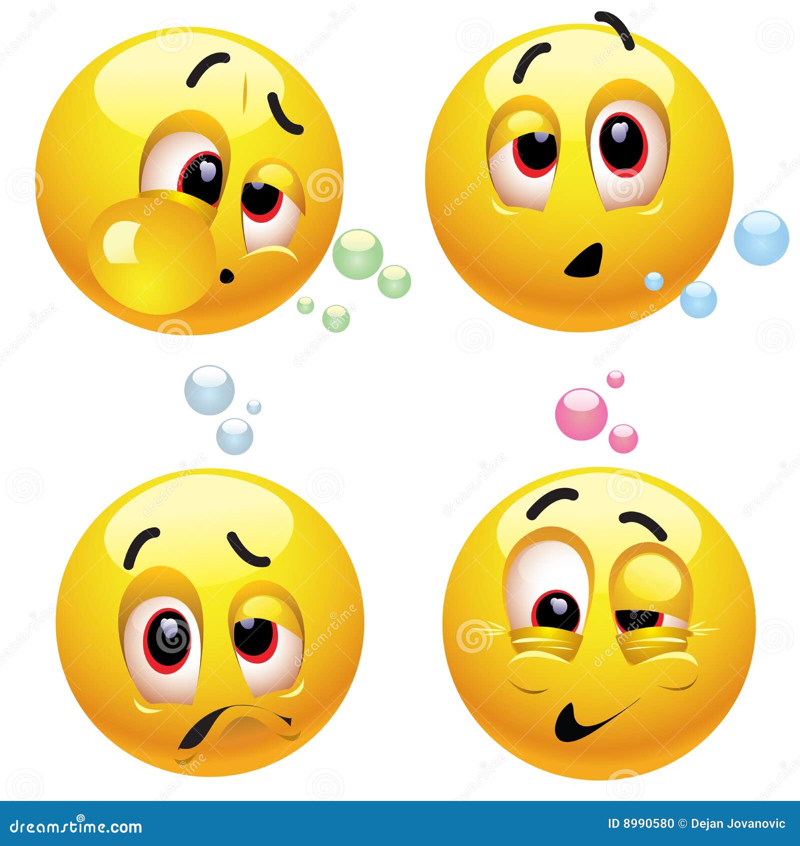 3D Giddy Emoticon Vector Art | CartoonDealer.com #271871518