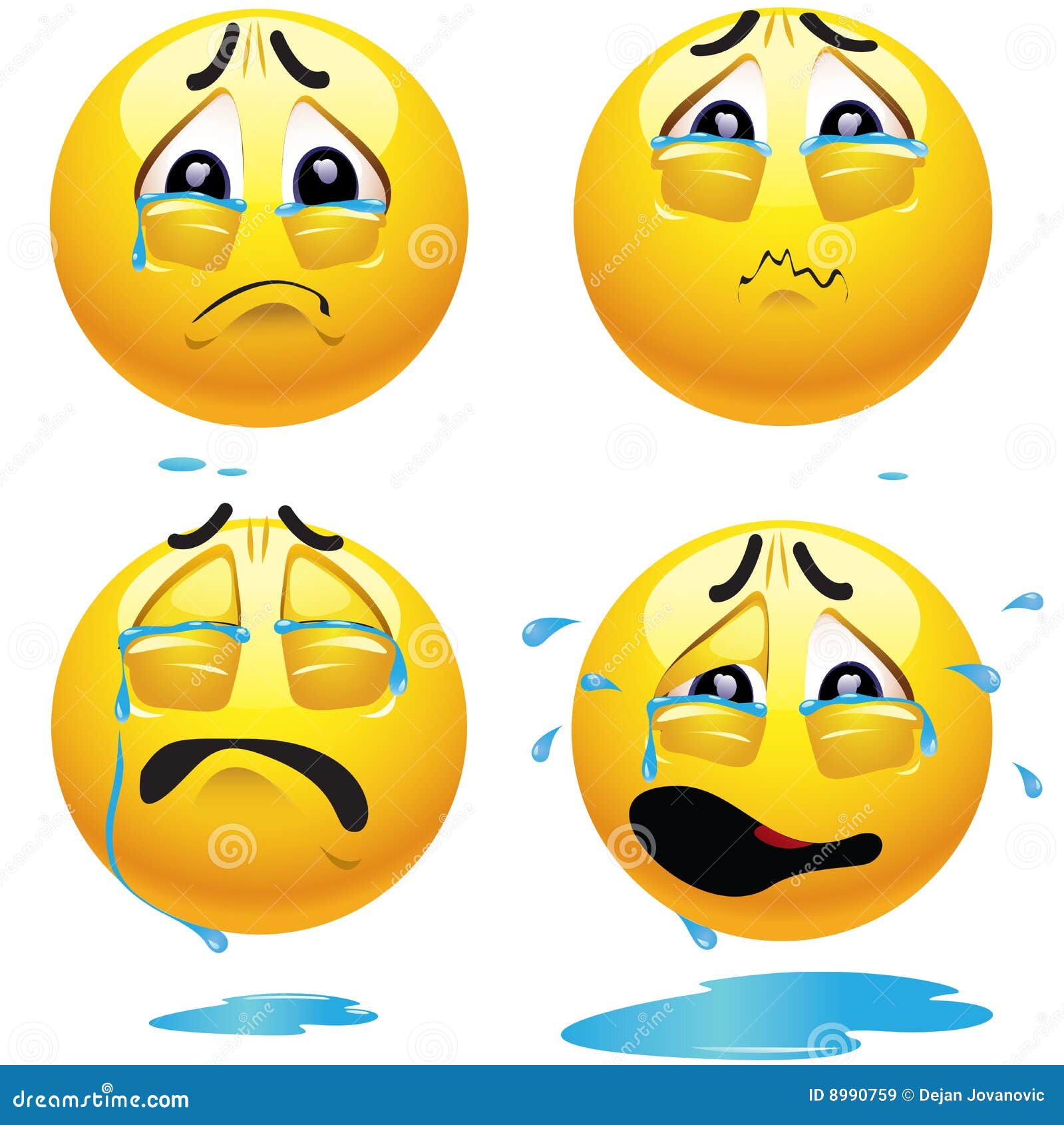 Smiling balls stock vector. Illustration of depression - 8990759