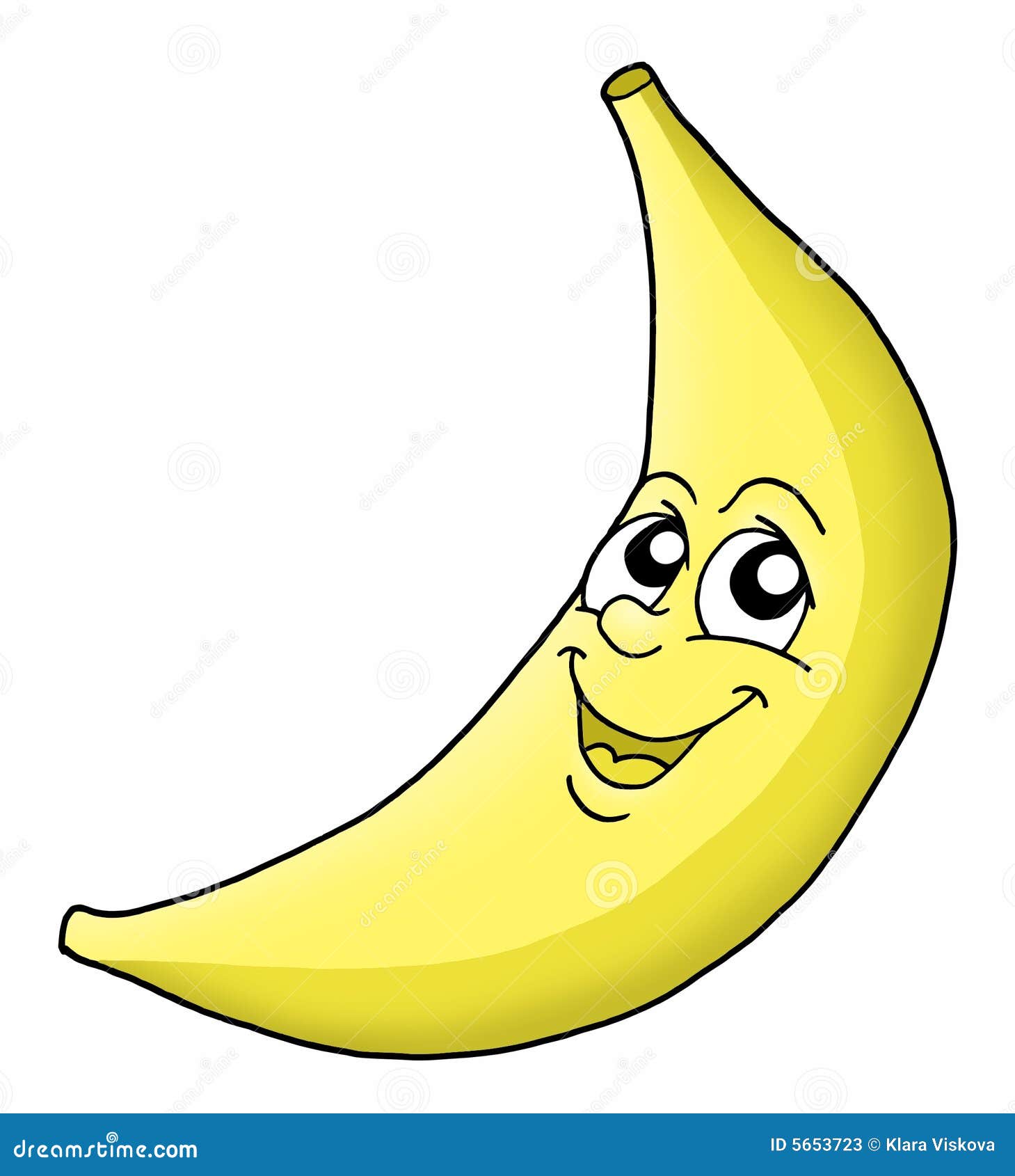 Smiling banana stock illustration. Illustration of recipe - 5653723
