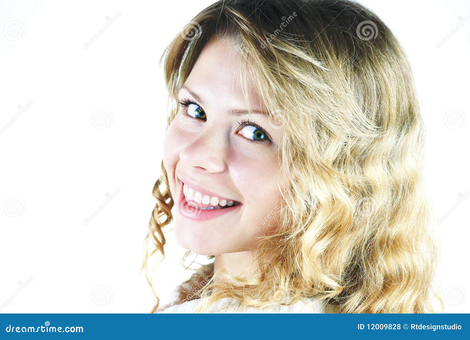 Smiling Beautiful Blond Girl Stock Photo - Image of adult, elegance ...