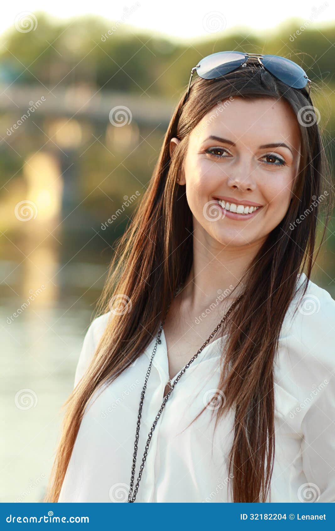 Smiling Beautiful Woman stock photo. Image of cute, fashion - 32182204