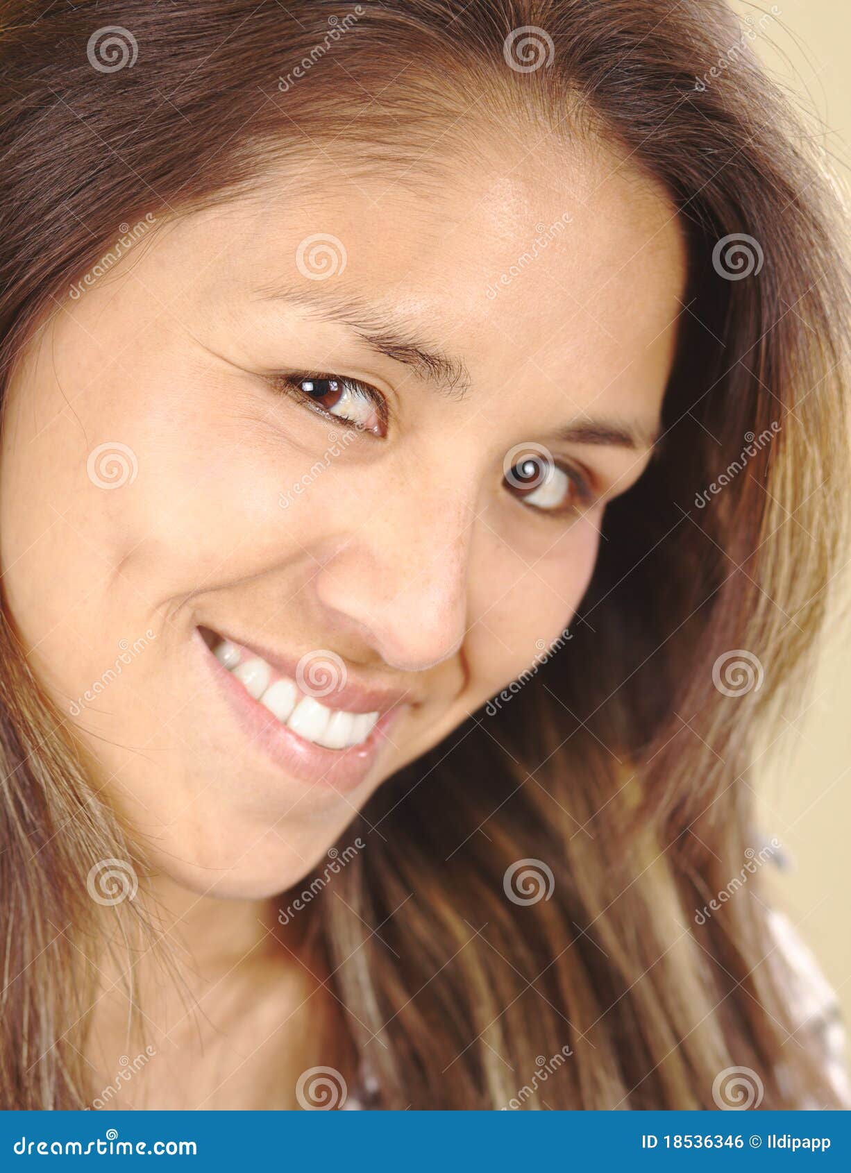 Smiling Beautiful Young Peruvian Woman Stock Photo - Image of south ...