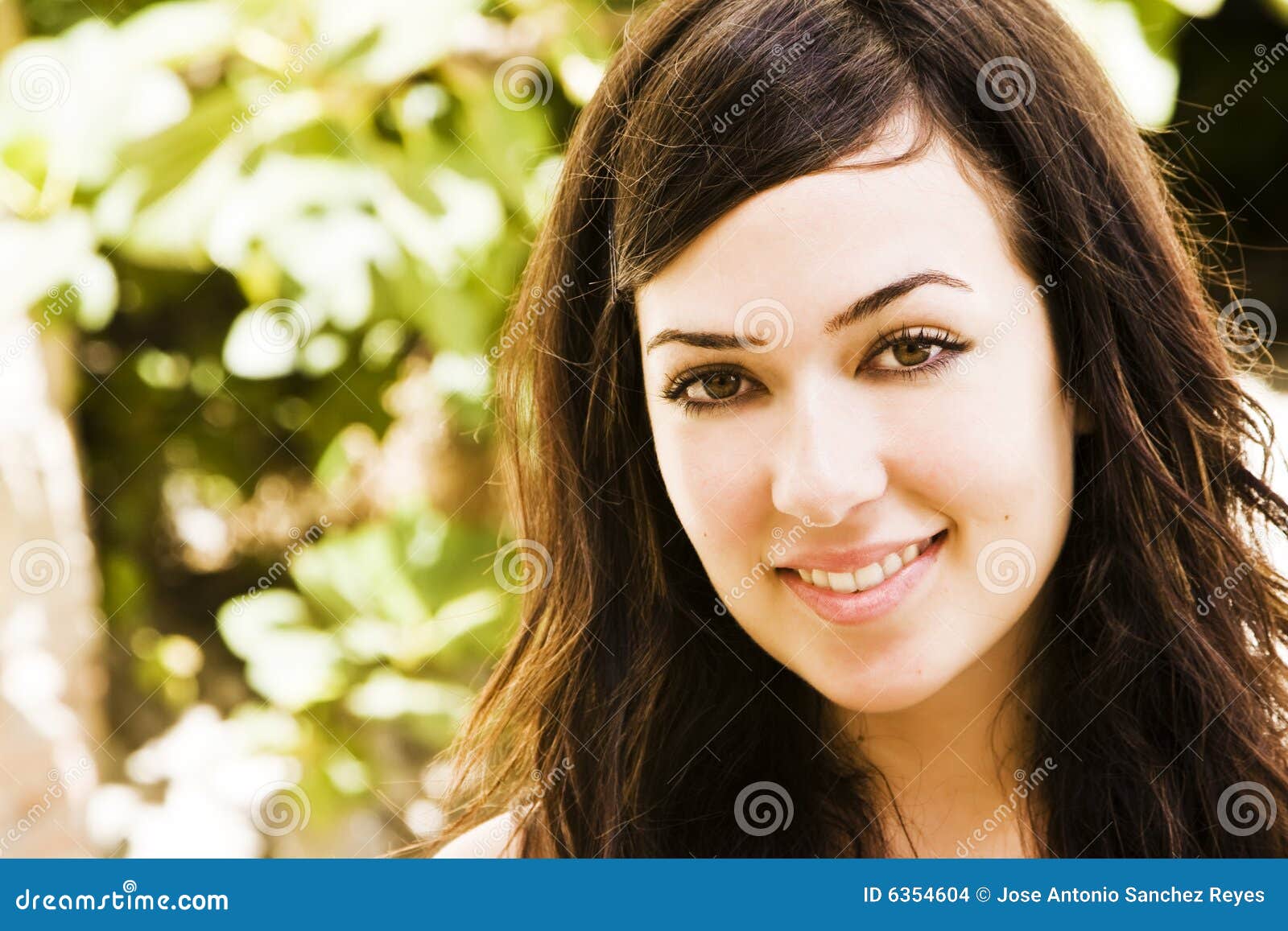 Smiling beauty stock photo. Image of staring, happy, space - 6354604