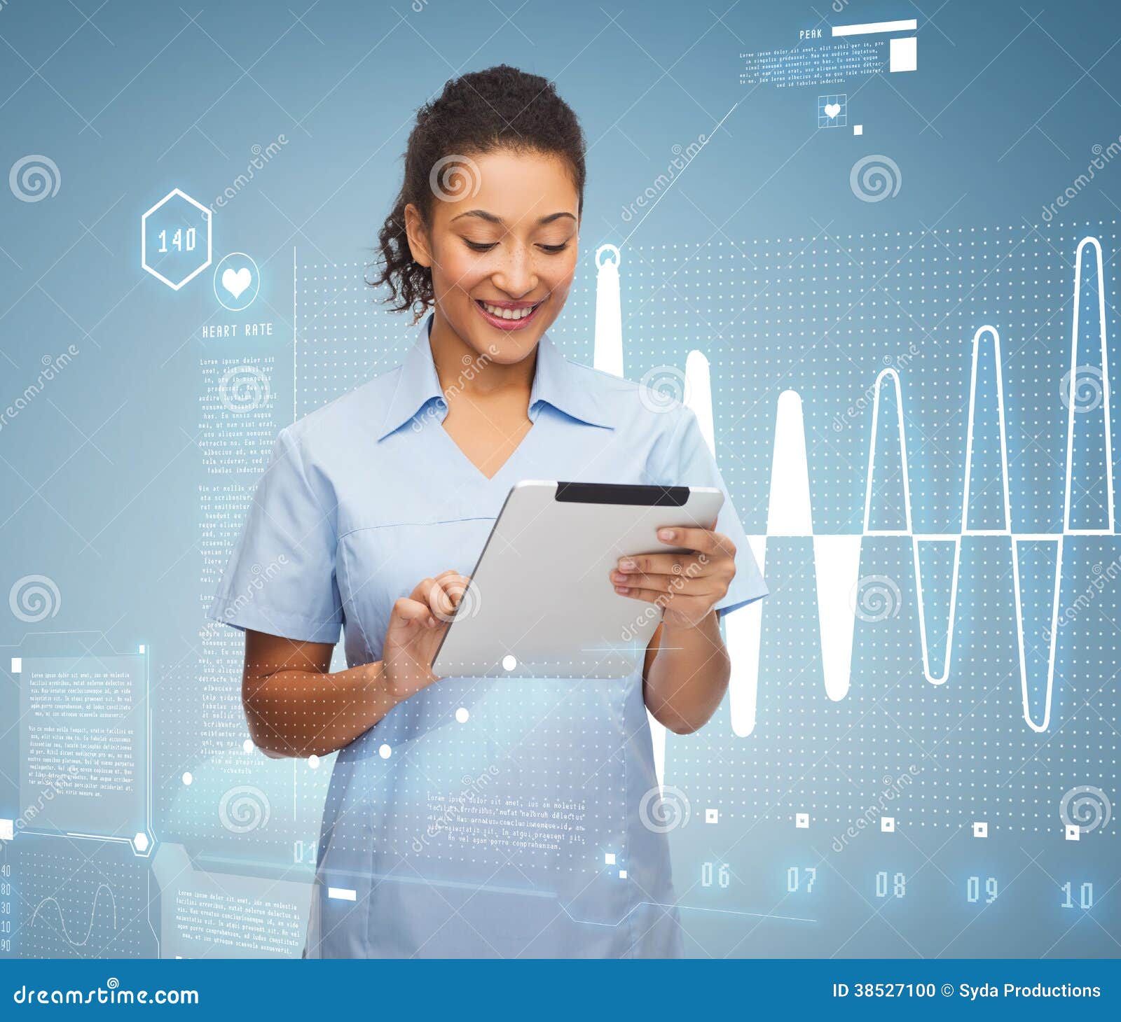 562 Nurse Tablet Smiling Black Stock Photos - Free & Royalty-Free Stock ...