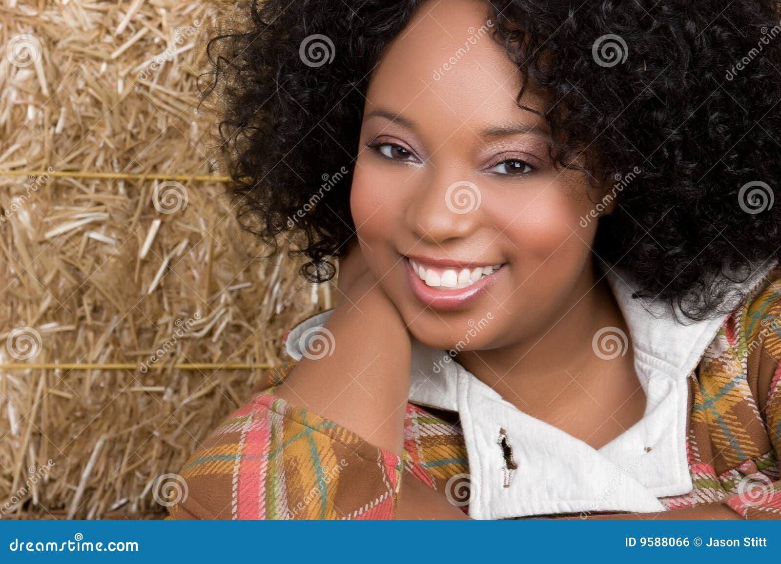 Smiling Black Woman stock photo. Image of space, country - 9588066