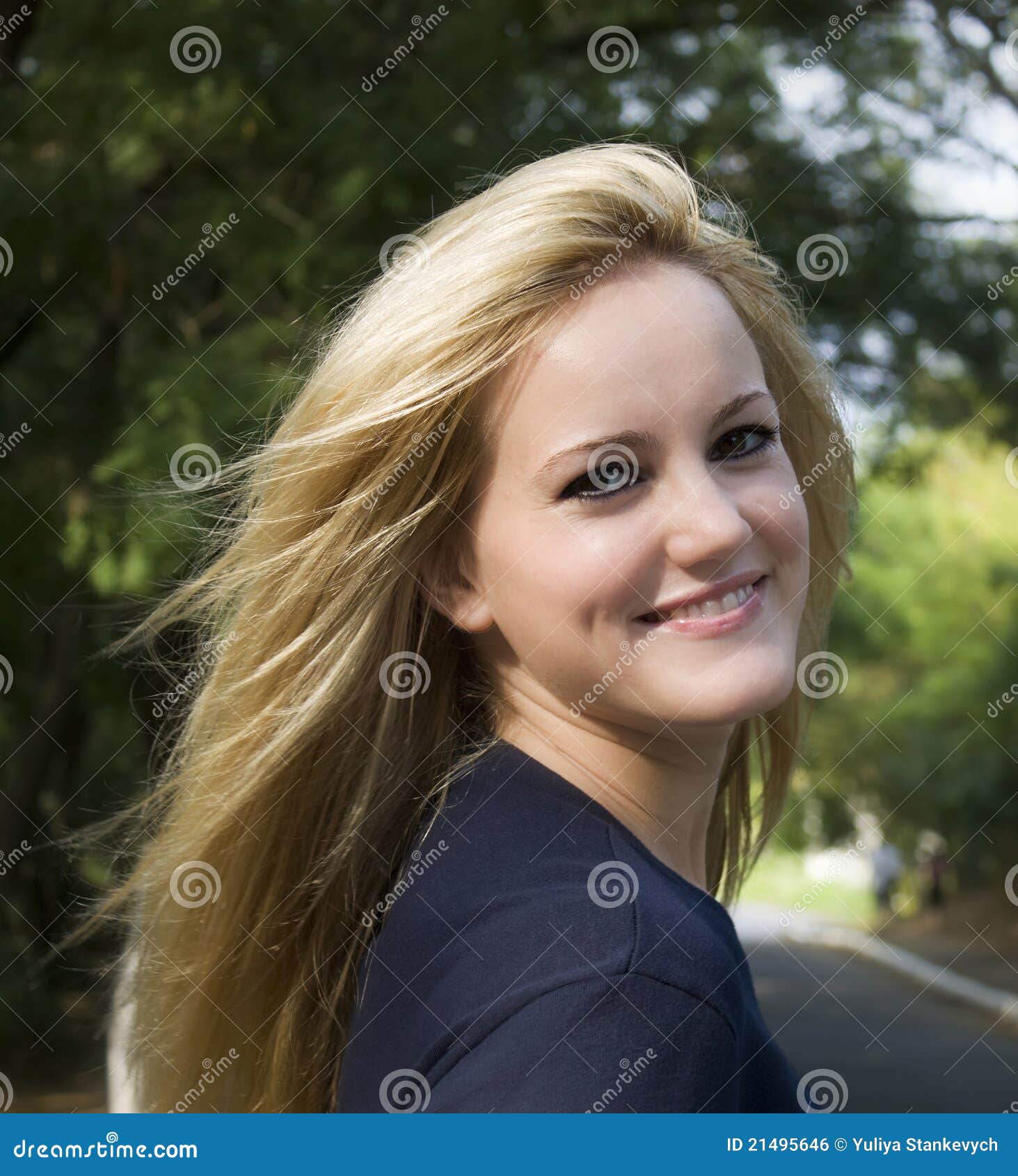 Smiling blonde girl stock photo. Image of girl, woman - 21495646
