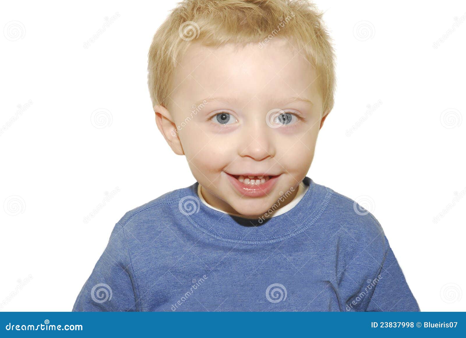 Smiling Blue Eyed Boy - Isolated Stock Photo - Image of young ...