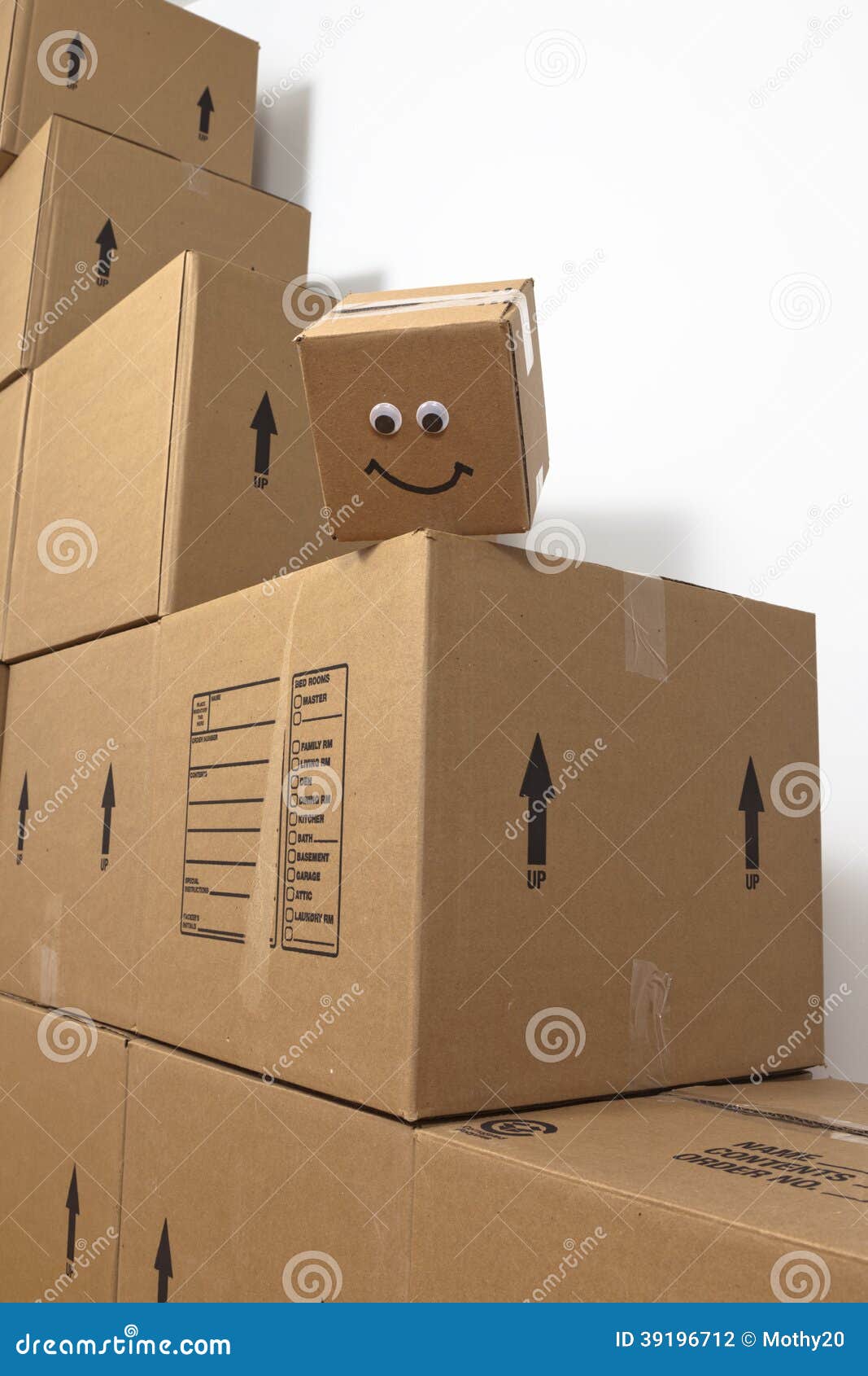 Smiling Box Looking Down stock photo. Image of smile - 39196712