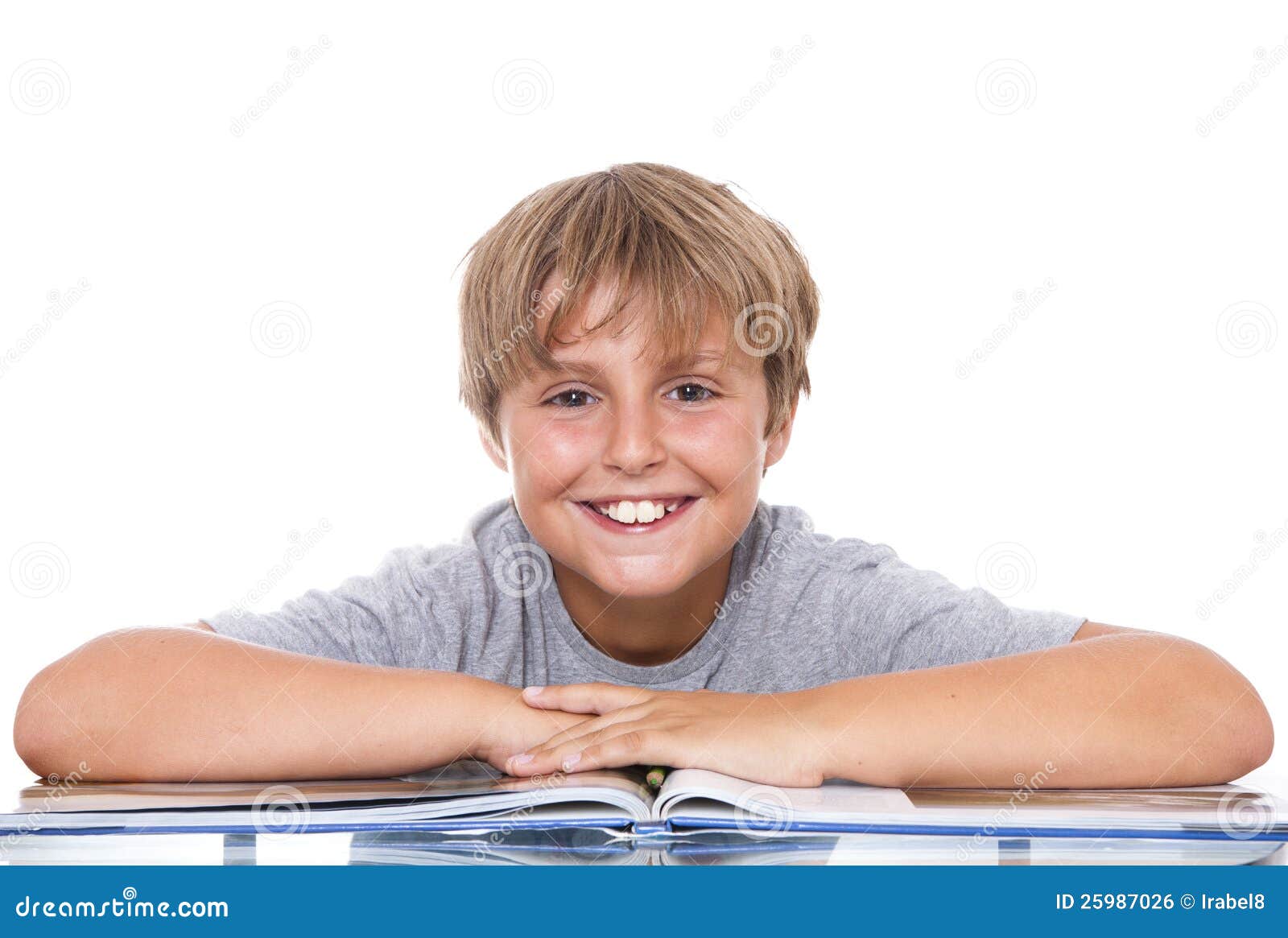 Smiling boy with stock photo. Image of lifestyle, satisfied - 25987026