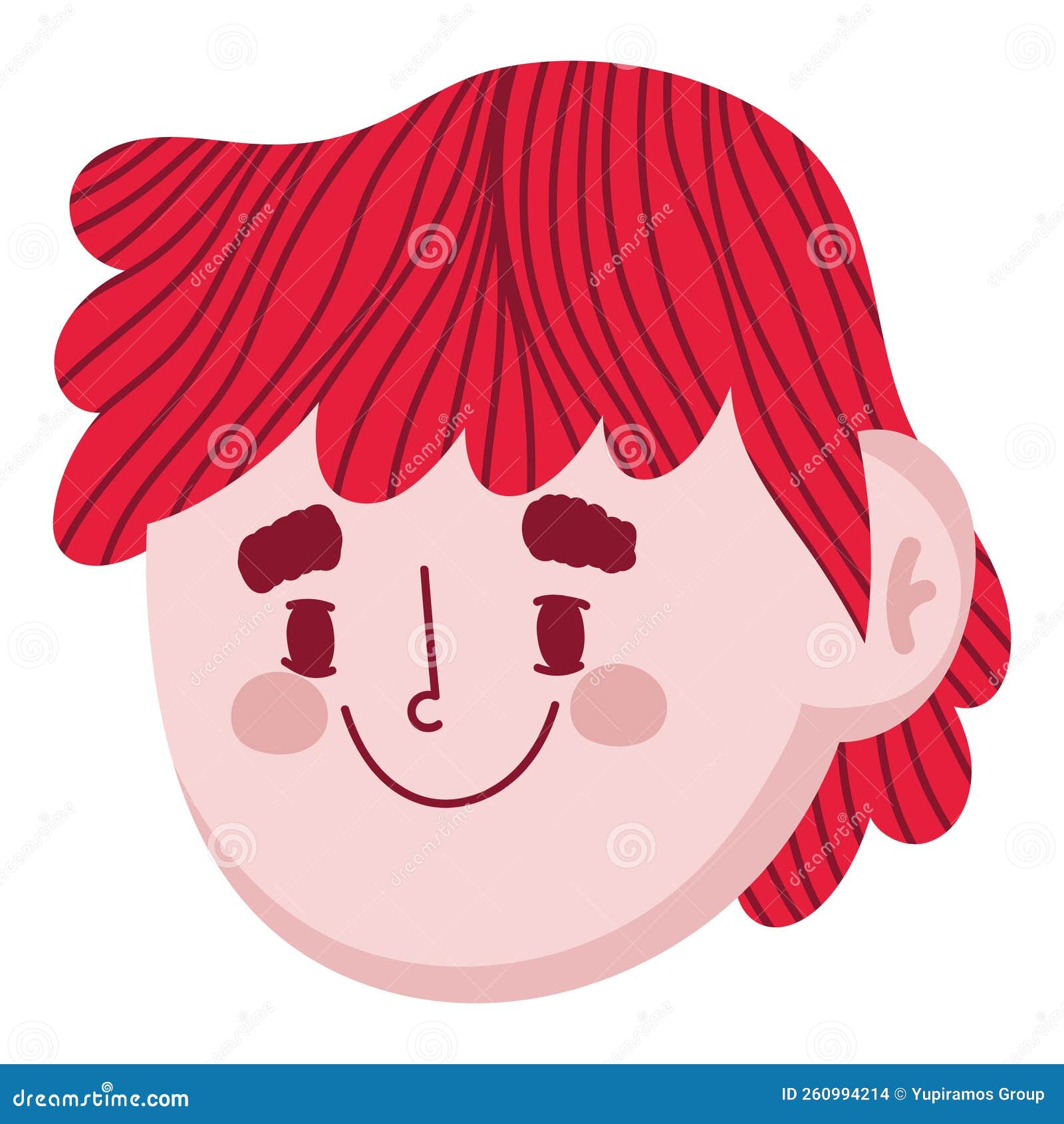 Smiling boy face stock vector. Illustration of happiness - 260994214