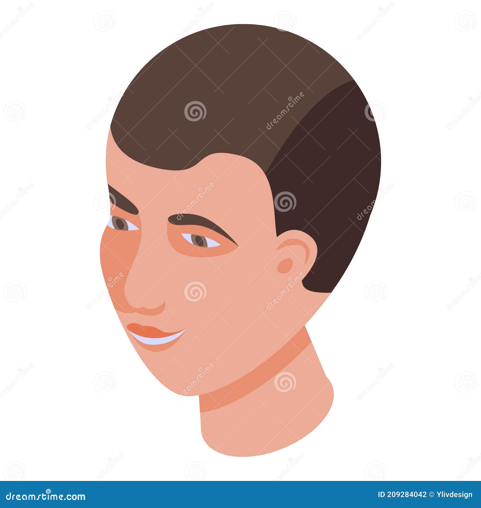 Smiling Boy Icon, Isometric Style Stock Vector - Illustration of friend ...