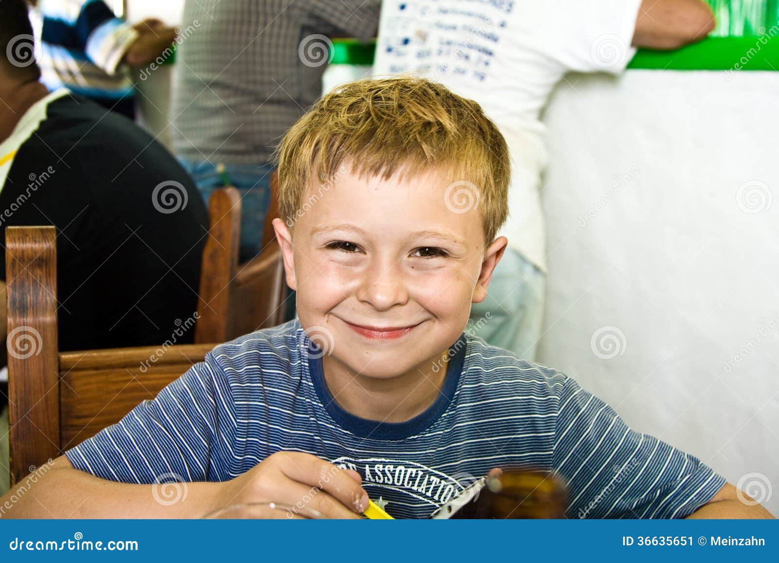 Smiling boy is waiting for stock image. Image of reserved - 36635651