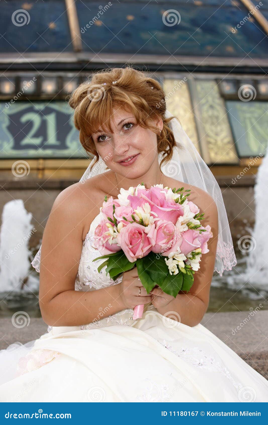 Smiling Bride stock image. Image of indoors, caucasian - 11180167