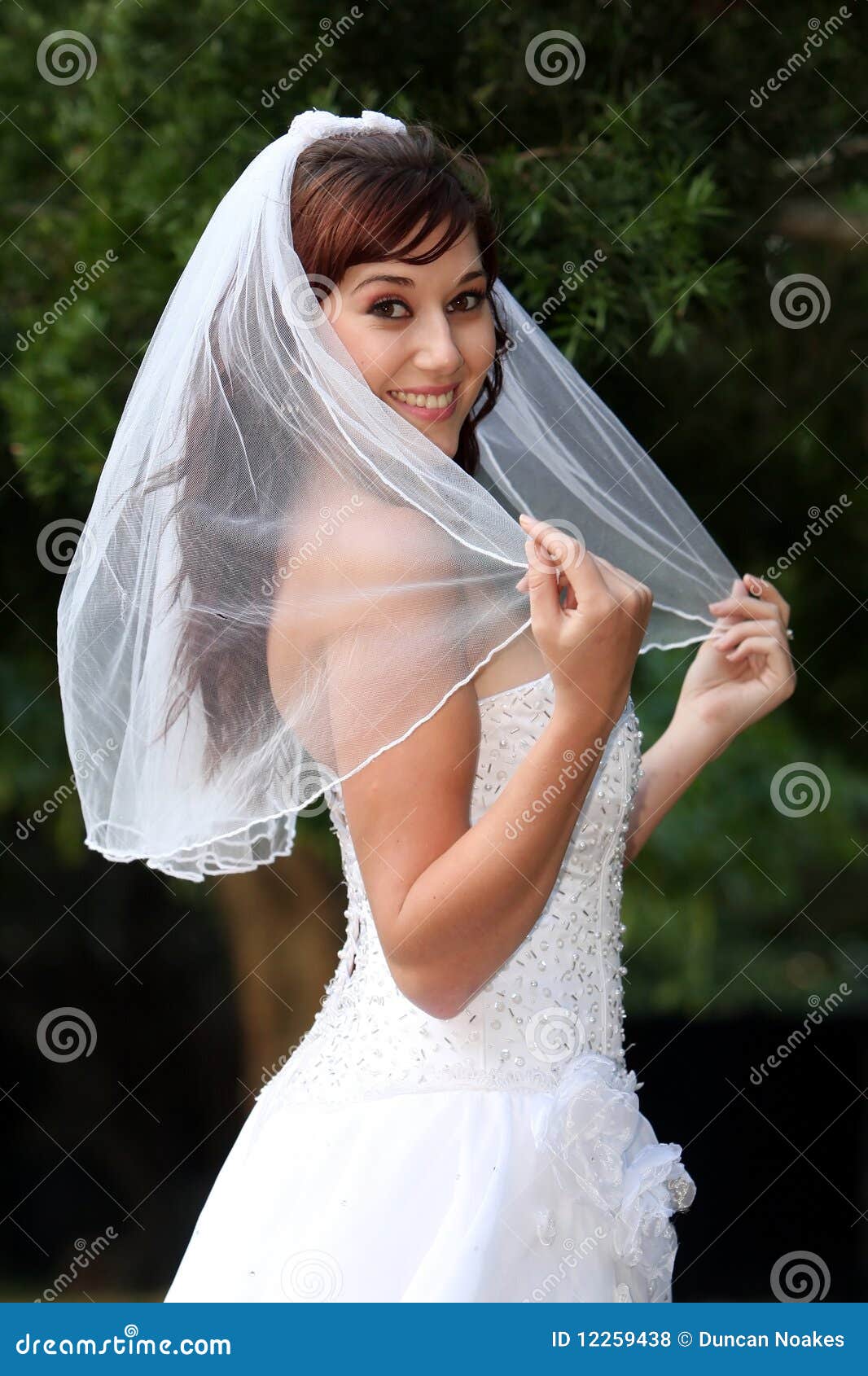 Smiling Bride stock photo. Image of beauty, girl, caucasian - 12259438