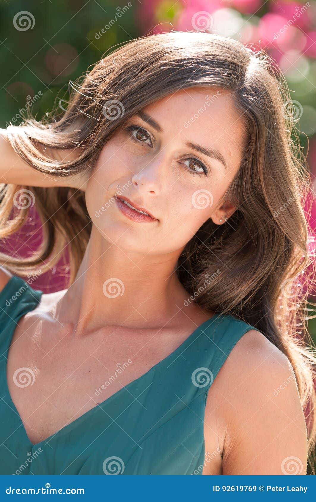 Smiling Brunette Haired Women In Florida Stock Image Image Of
