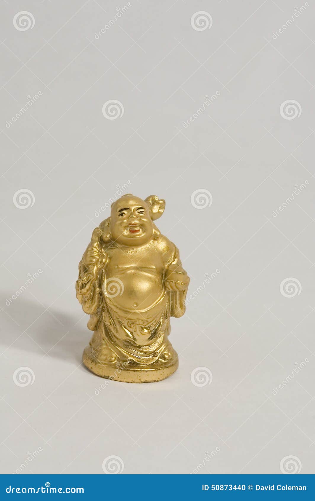 Smiling Buddha figure stock photo. Image of golden, buddism - 50873440