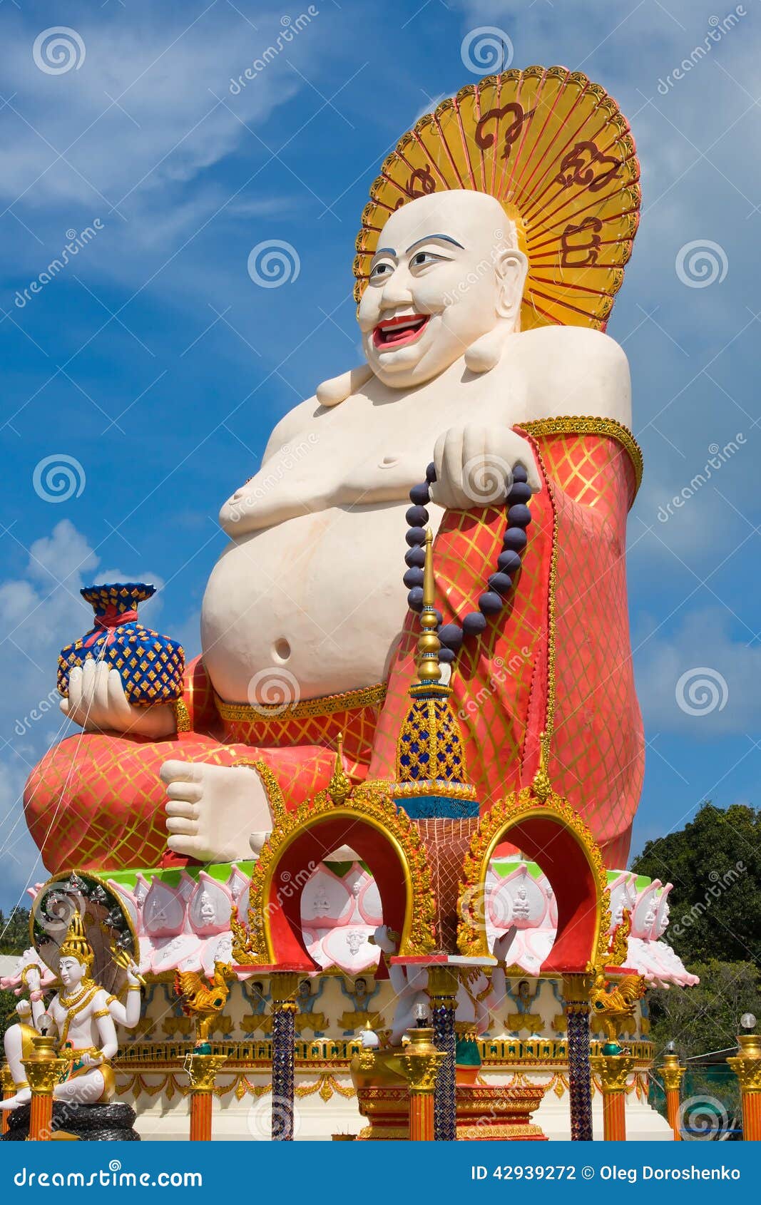 Smiling Buddha in Koh Samui, Thailand Stock Photo - Image of sculpture ...