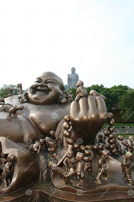 Smiling Buddha Statue in Wuxi Stock Photo - Image of china, religion ...