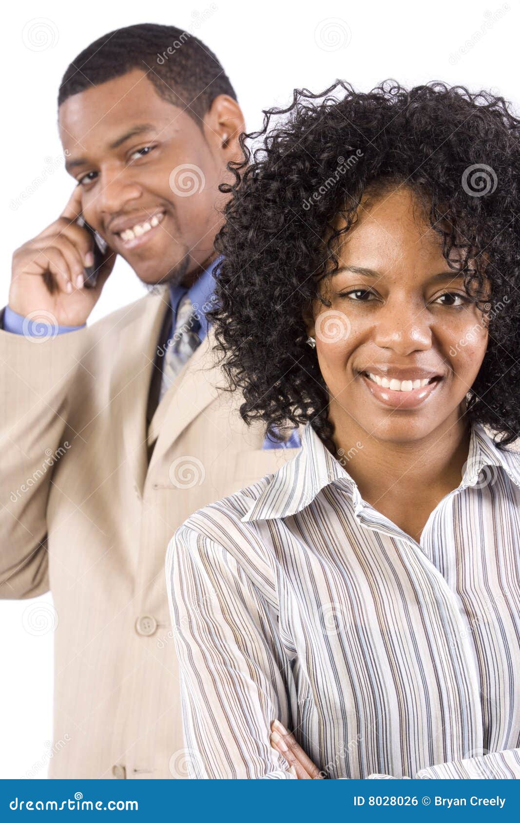 Smiling business couple stock photo. Image of business - 8028026