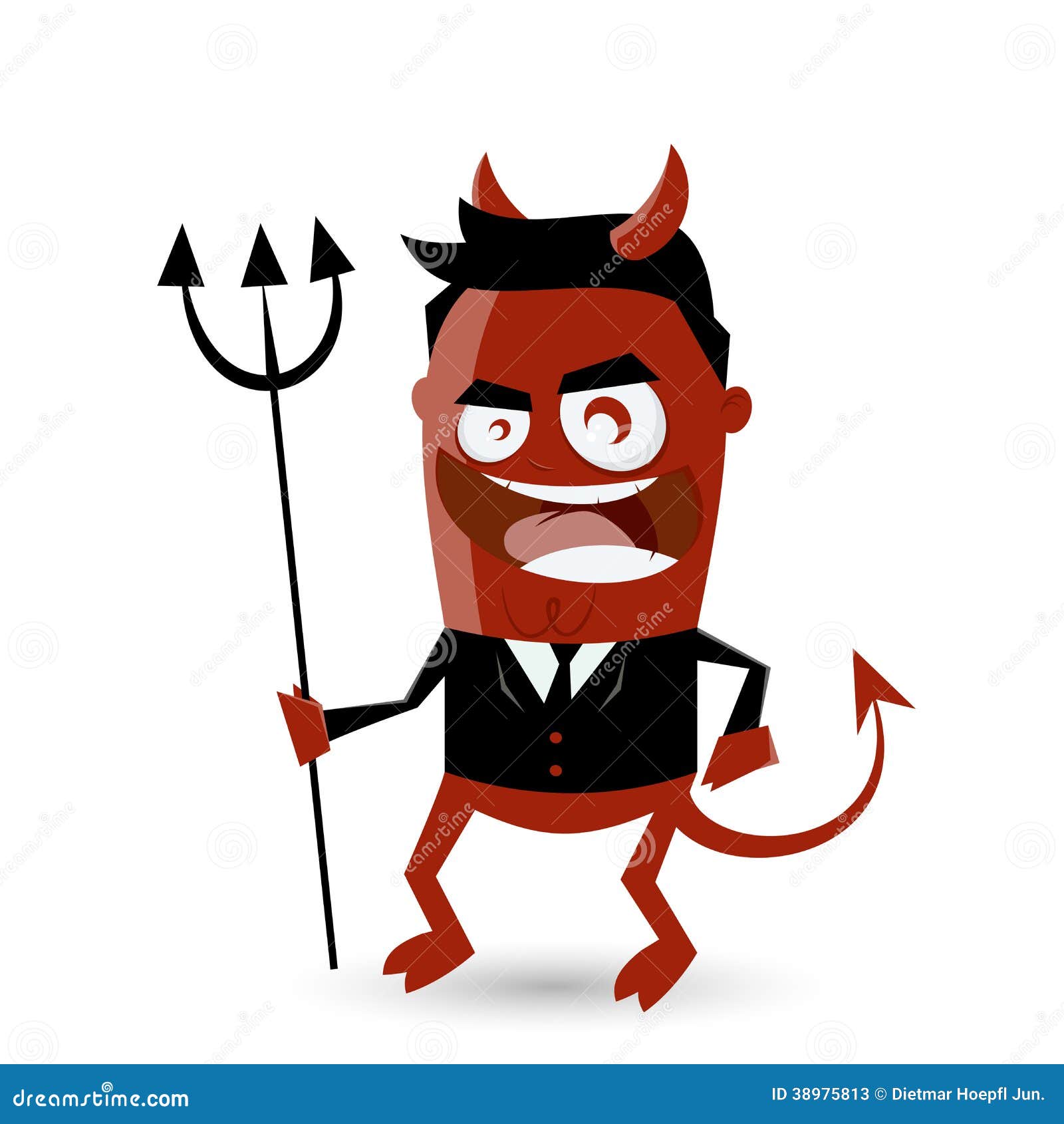 Smiling Business Devil Stock Vector - Image: 38975813