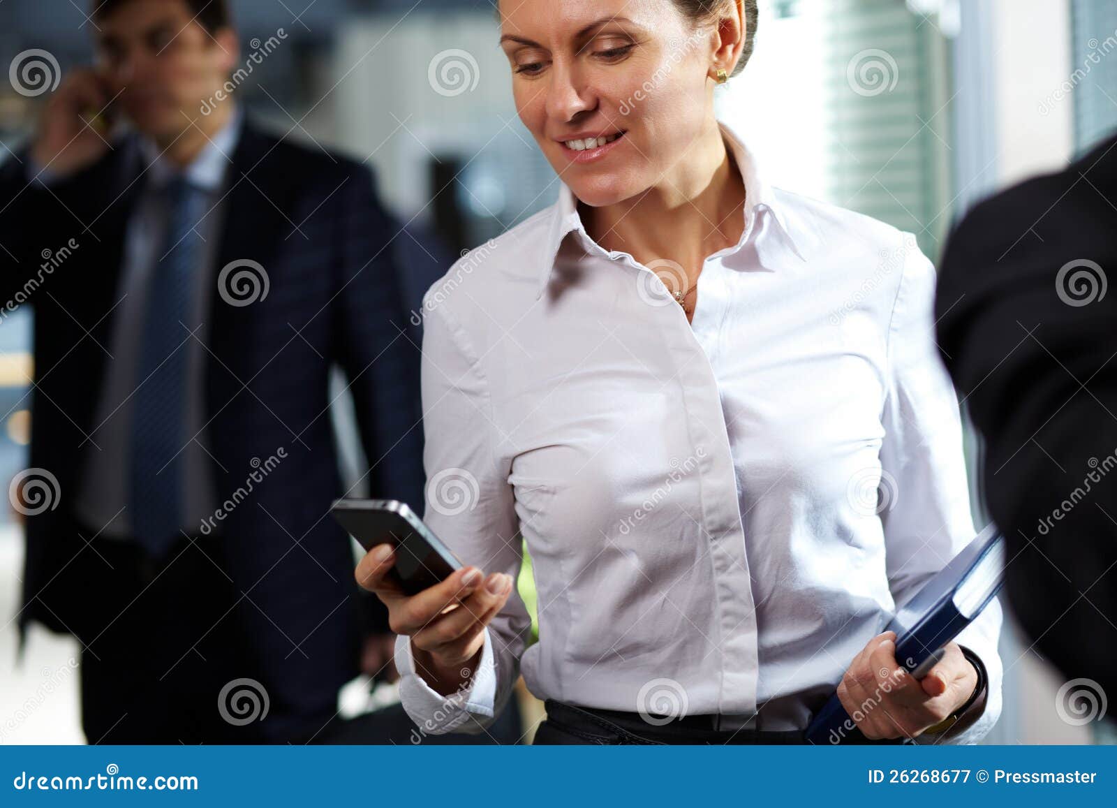Smiling business lady stock image. Image of company, attractive - 26268677